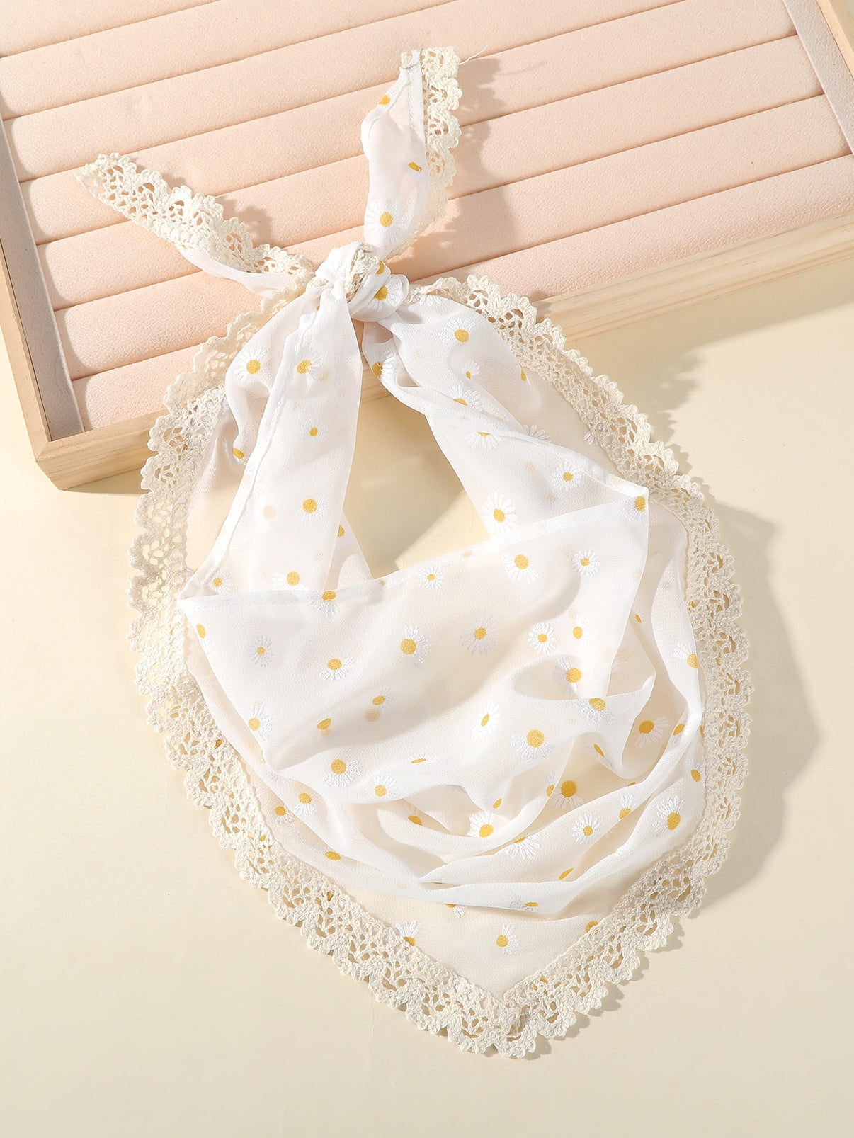 Daisy Dreams: Boho Lace Kerchief for Daily Decoration – Canary Houze