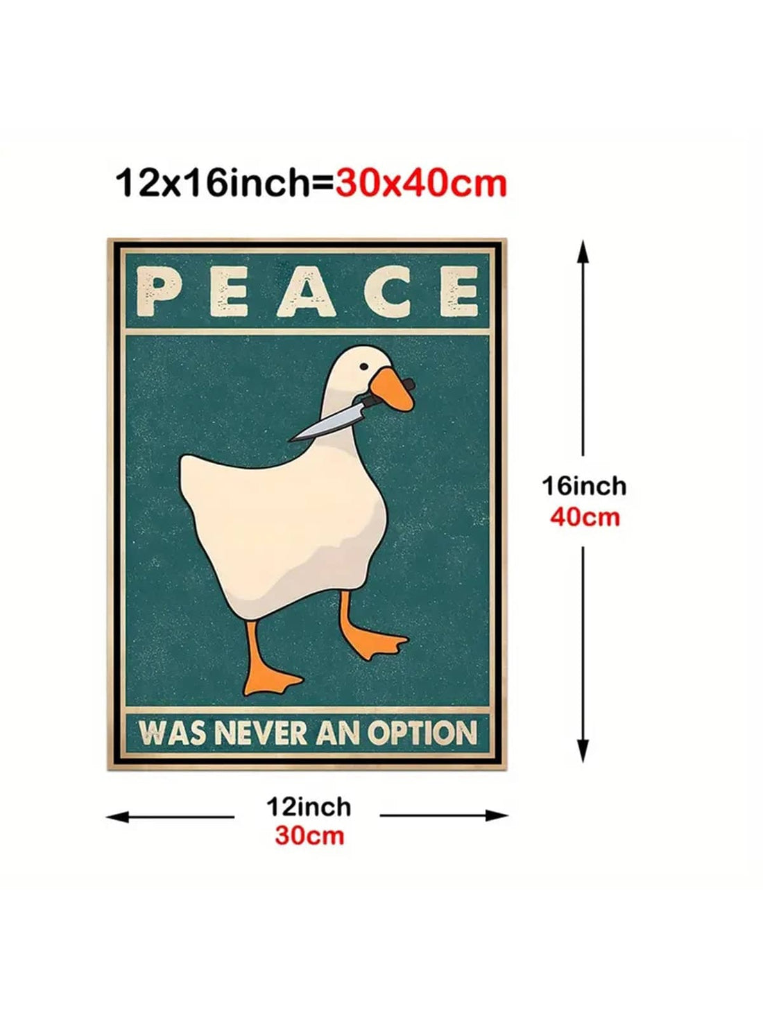 Retro Goose Peace Print Poster: Bring Fun to Your Home! – Canary Houze