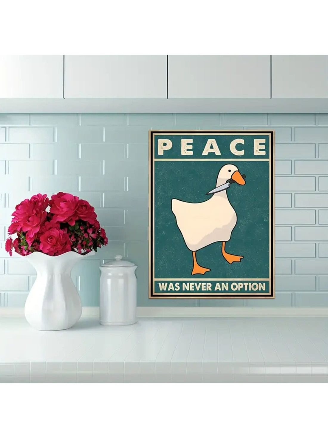 Retro Goose Peace Print Poster: Bring Fun to Your Home! – Canary Houze
