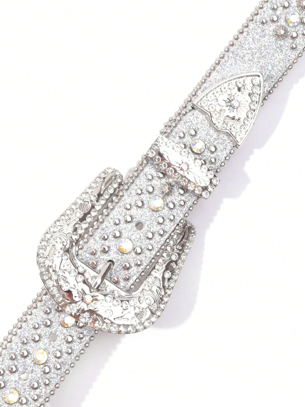 Sparkling Rhinestone-Studded Western Style Belt - Luxe Crystal-Embelli ...