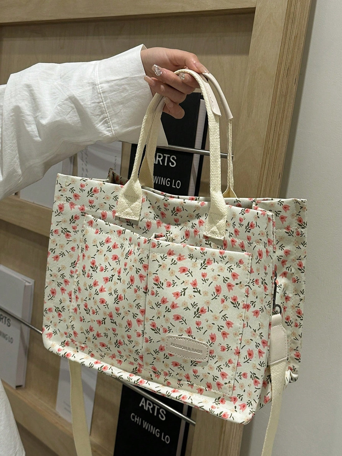 Simply Sweet Floral Polka Dot Tote: Perfect for Work, School, or Weeke ...