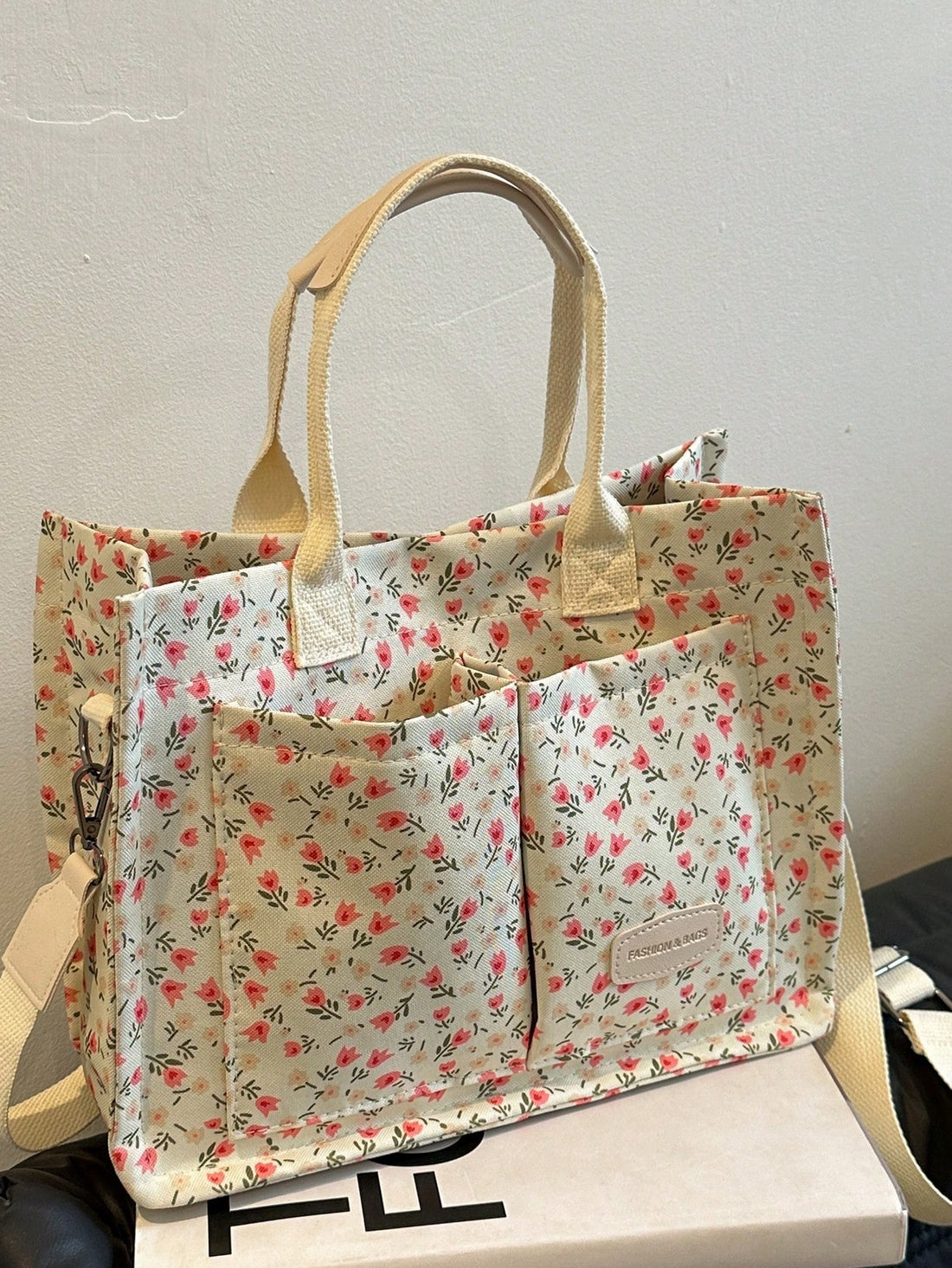 Simply Sweet Floral Polka Dot Tote: Perfect for Work, School, or Weeke ...