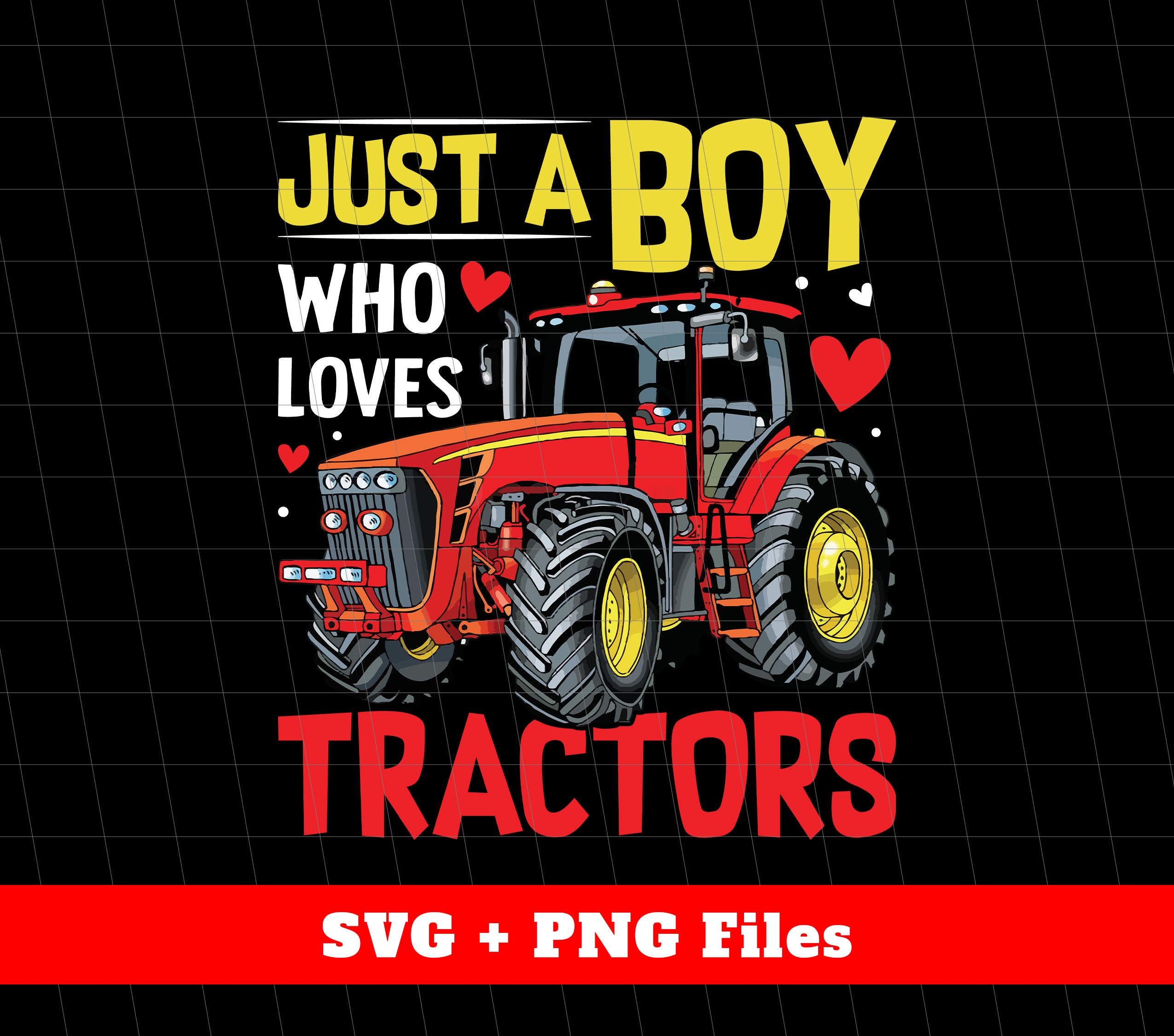Just A Boy Who Loves Tractor, Farming Quote, Cool Tractor, Svg Files ...