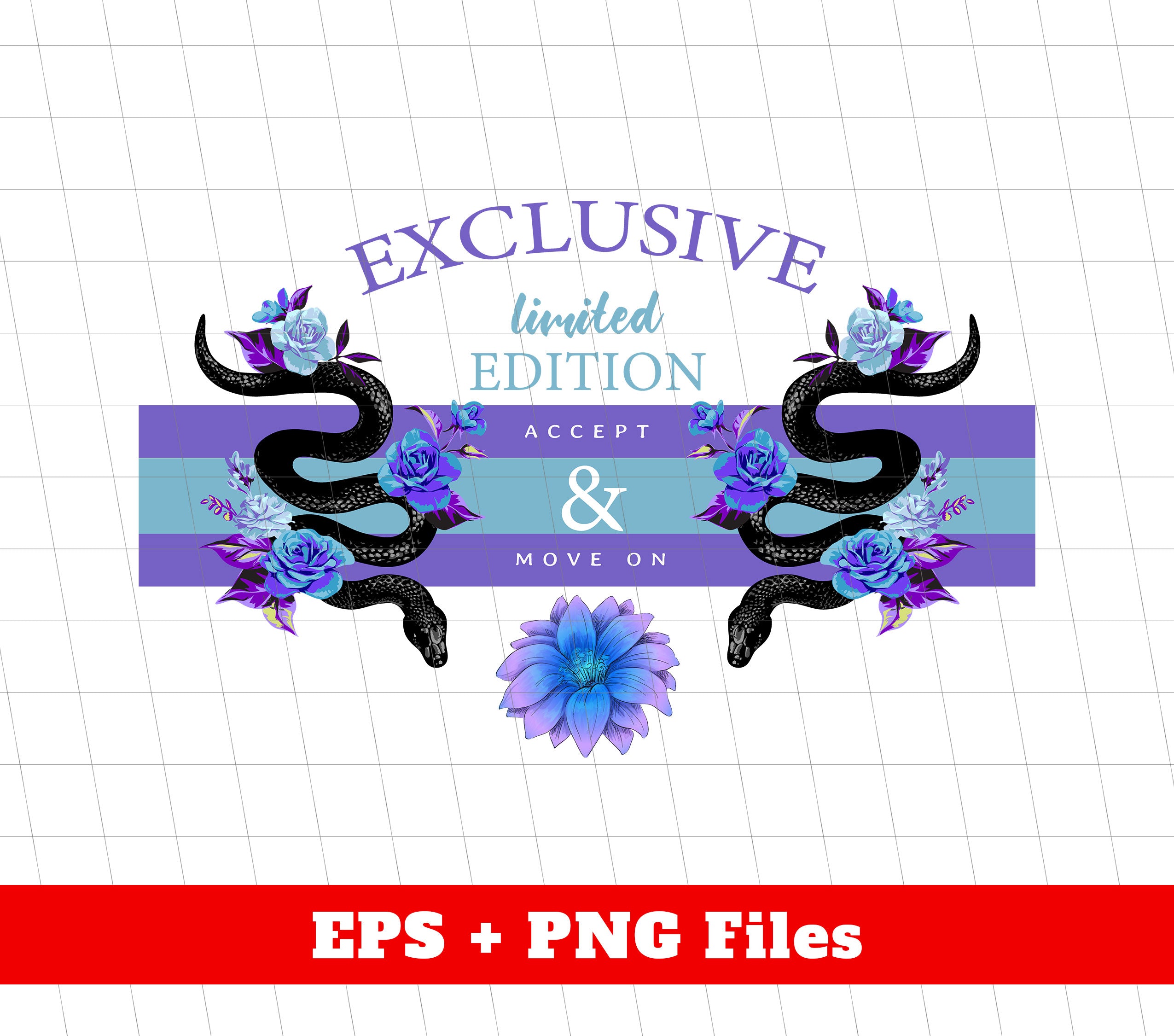 Exclusive Limited Edition, Accept And Move On, Black Snake, Digital Fi ...