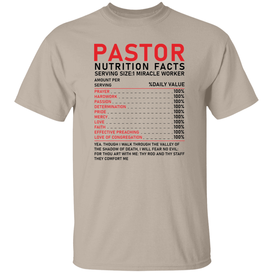 Pastor Nutrition Facts, What Is Pastor, Pastor Meaning Unisex T-Shirt ...