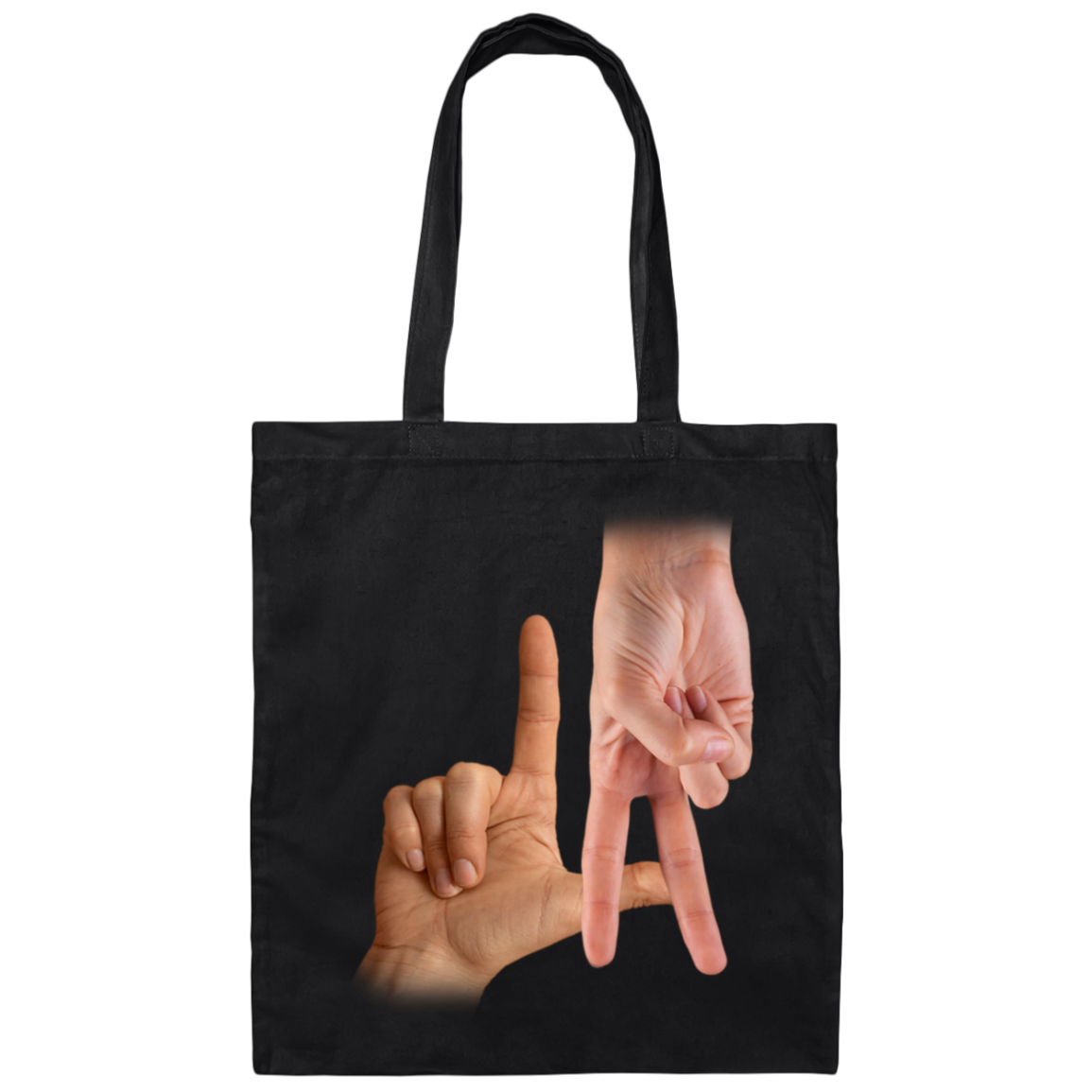 LA Sign, Hand Sign, Los Angeles Hand Sign, Love American Canvas Tote B ...