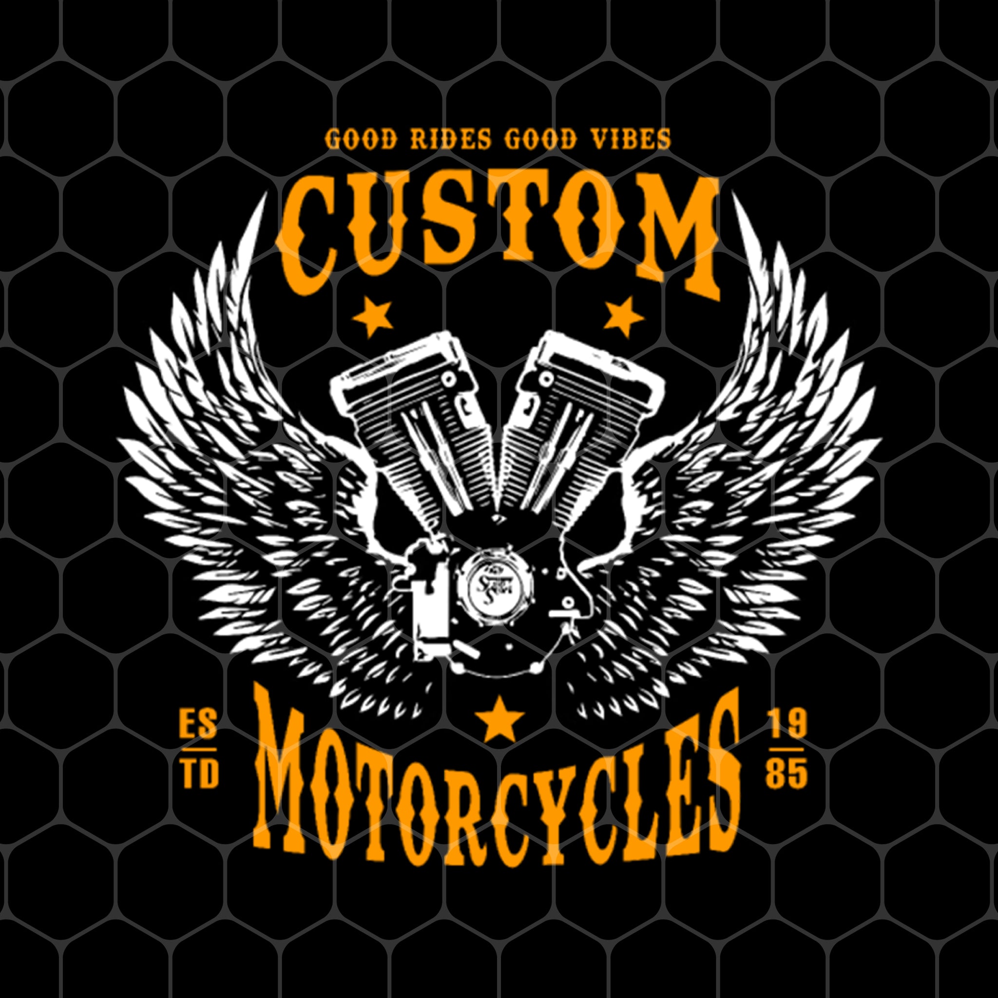 Motorcycles, Biker Chopper, Motorcyclist With Angel Wings, Png For Shi – Canary Houze