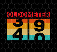 Oldometer Retro, 40th Birthday, Aged Counting, Age Counter, Png For Sh