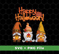 Happy Halloween, Gnome Halloween, Halloween Party, Svg Files, Png Subl ...