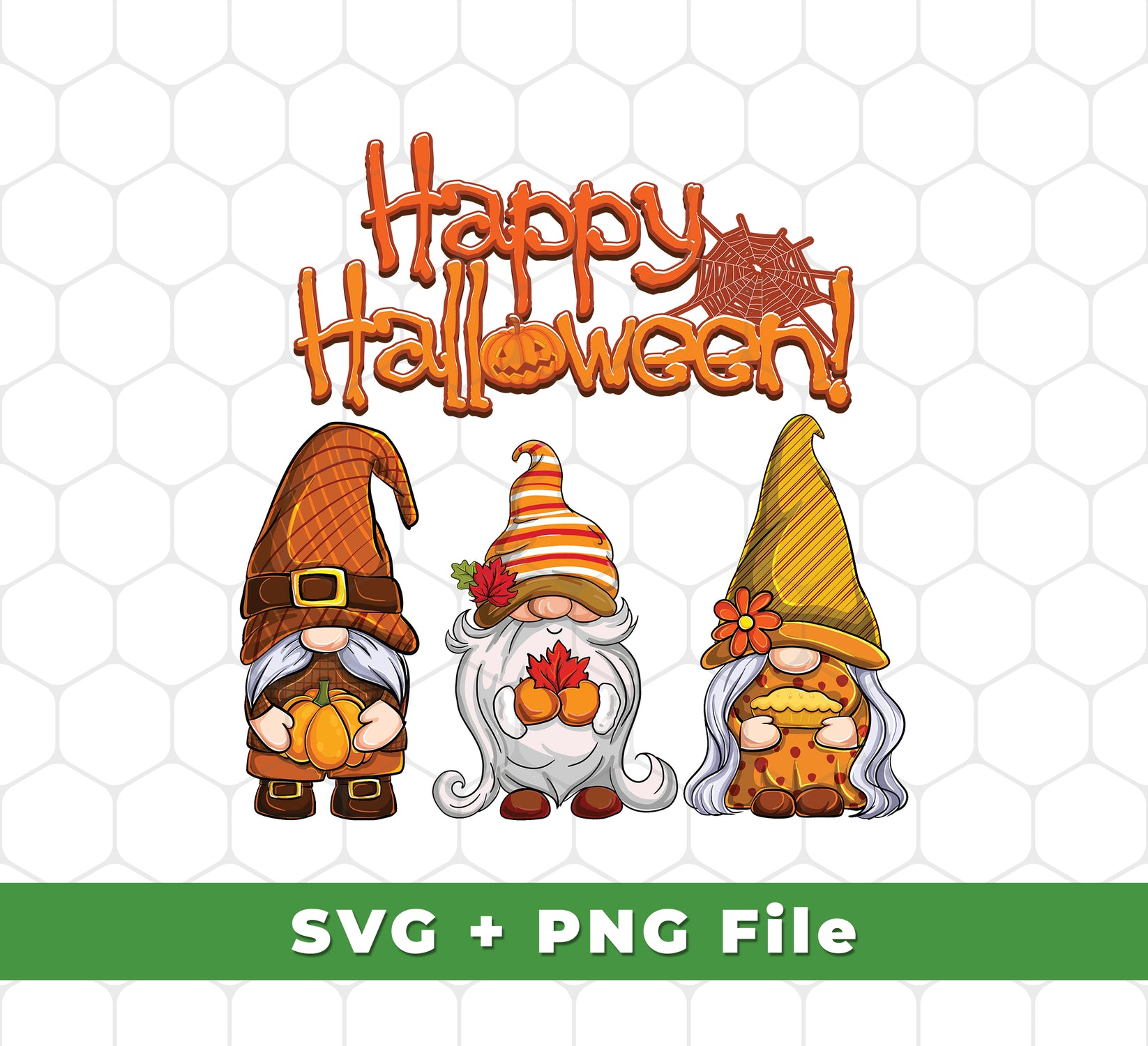 Happy Halloween, Gnome Halloween, Halloween Party, Svg Files, Png Subl ...