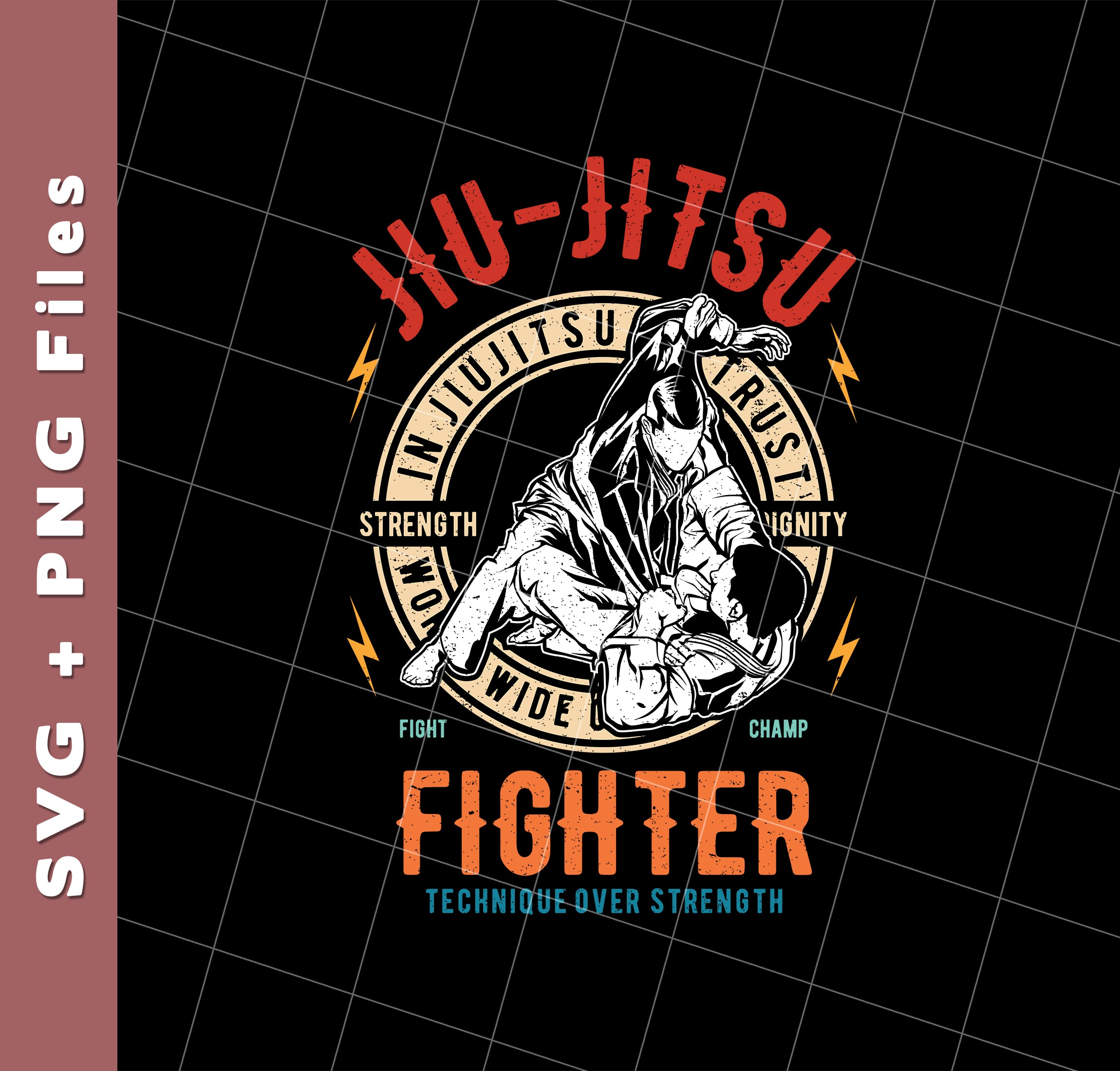 In Jiu Jitsu We Trust World Wide, Fighter Strength, Dignity Champ, Fig ...