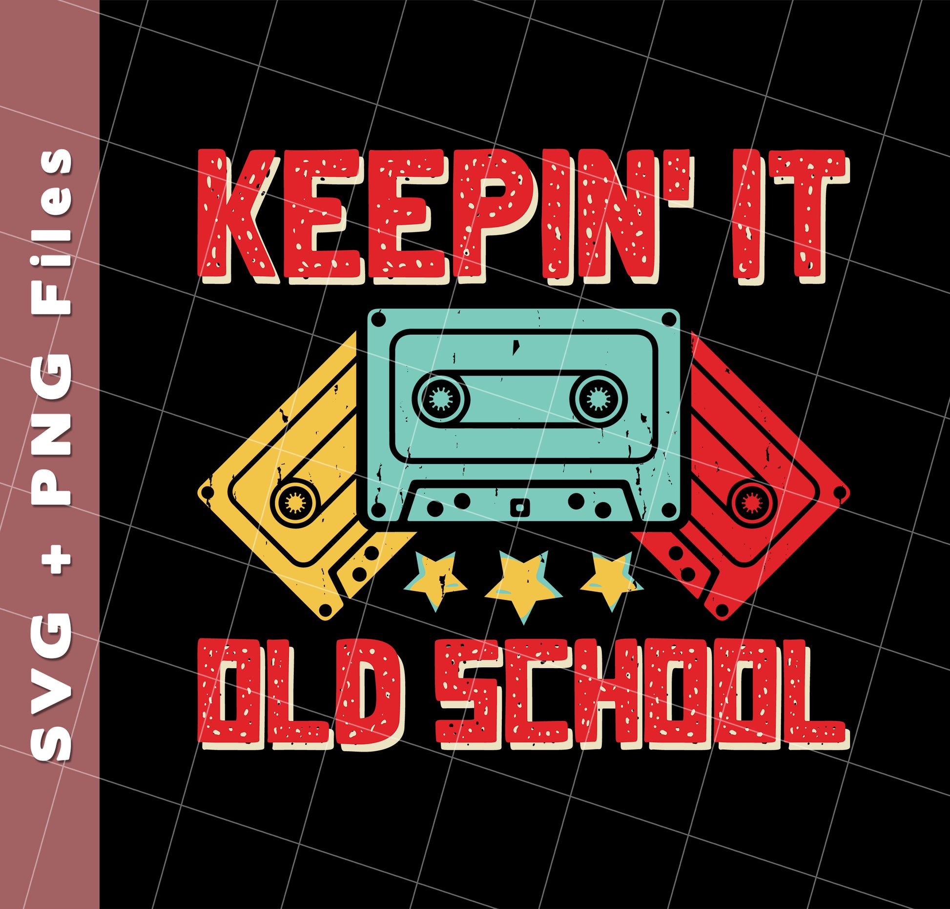 Keeping It Old School, Retro Casssette, Old School Music, Svg Files, P ...