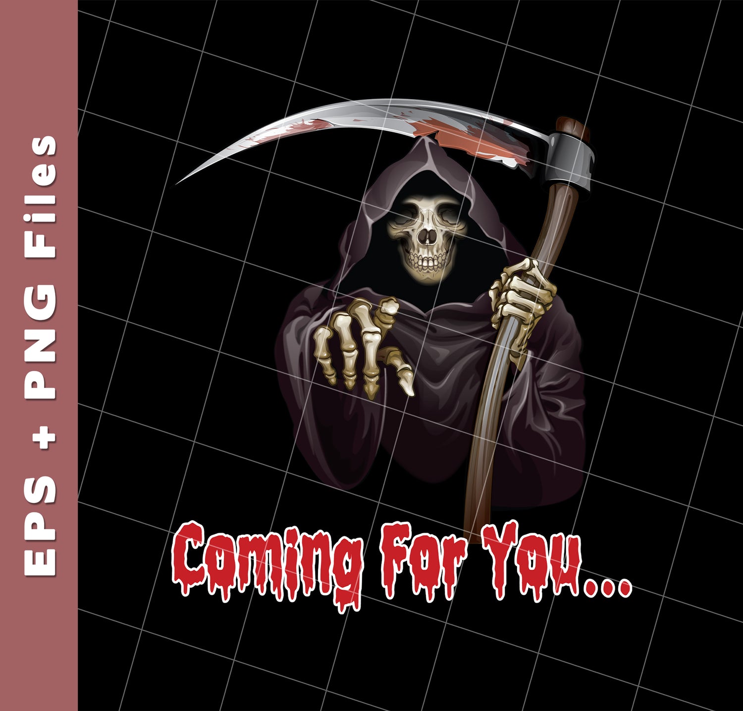 Death Is Coming For You, Horror Halloween, Funny Death, Svg Files, Png ...