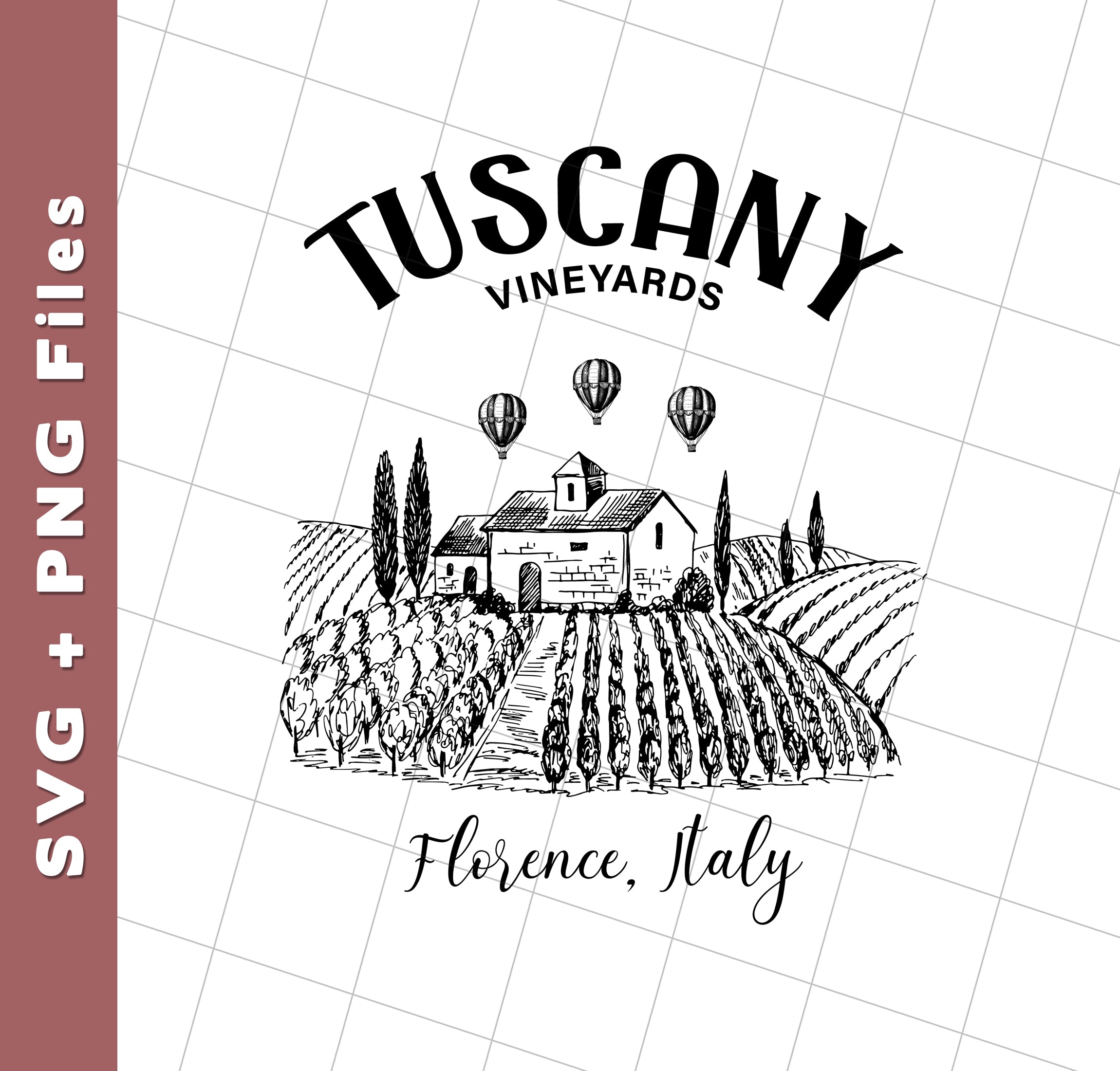 Tuscany, Vineyards, Florence Italy, Vineyards Italy, Svg Files, Png Su ...