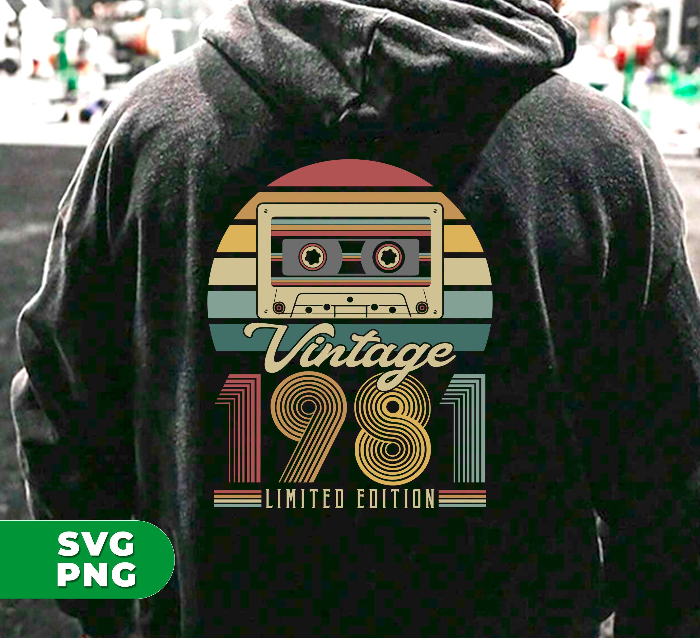 Vintage 1981, Retro Birthday 1981, Limited Edition, 1981 Birthday, Dig ...