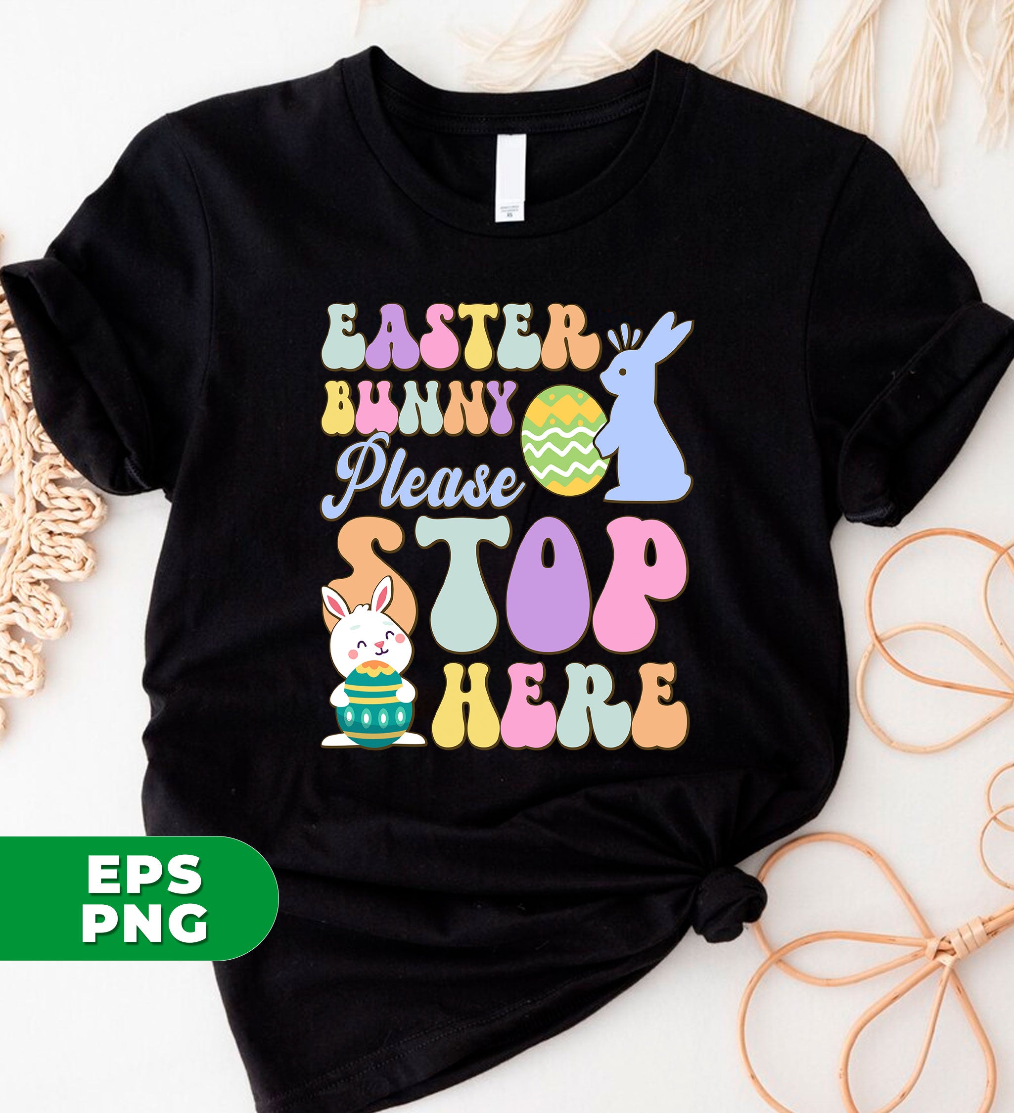 Easter Bunny Please Stop Here, Cute Bunny, Cute Easter, Digital Files ...