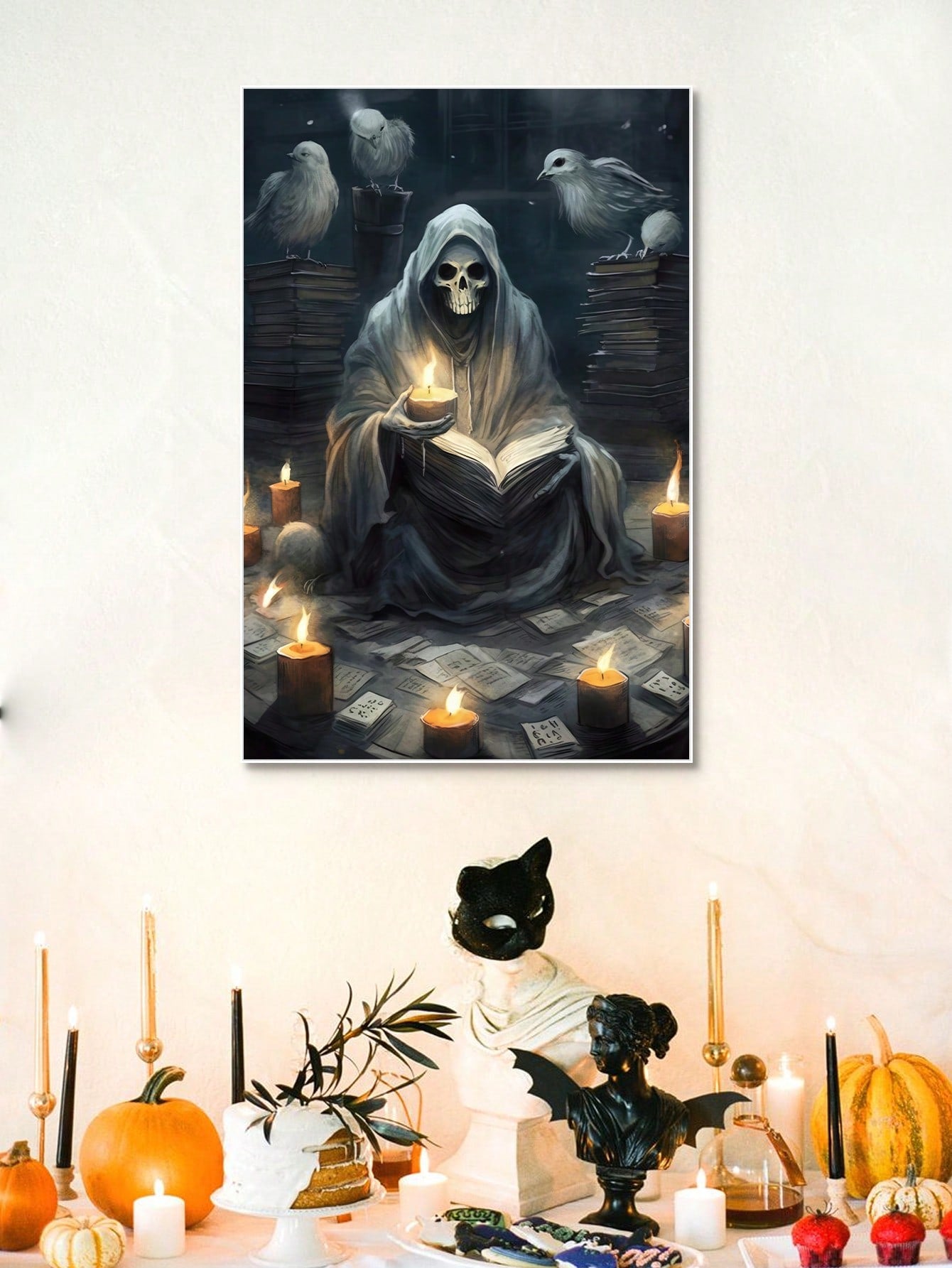 Vintage Haunting Ghost Poster - Dark Academia Halloween Decor – Canary ...