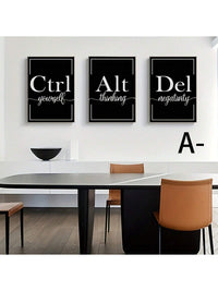 Positive Thinking Canvas Poster Set: Inspiring Wall Art for Home Decor