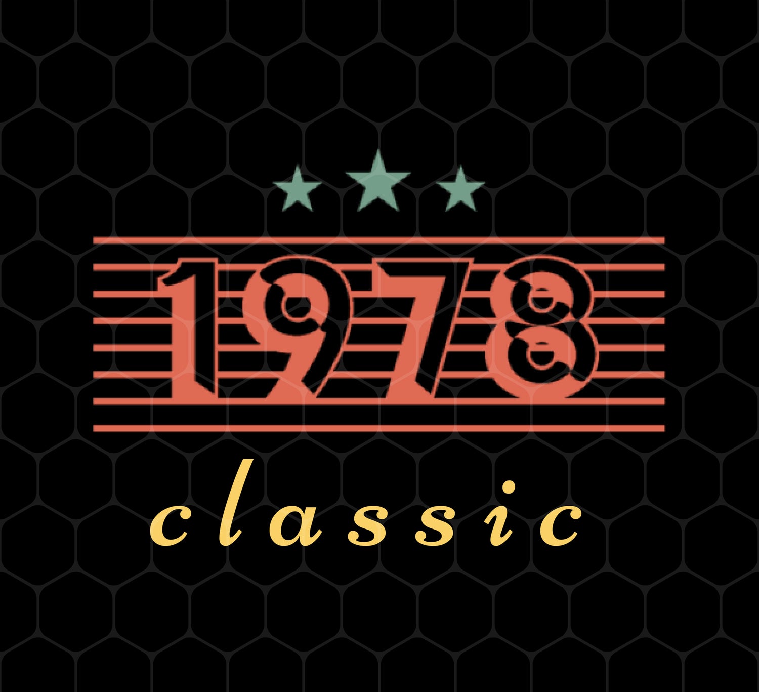 1978 Birthday Gift, Retro 1978, Love Classic Gift, 1978 Lover Gift, Pn ...