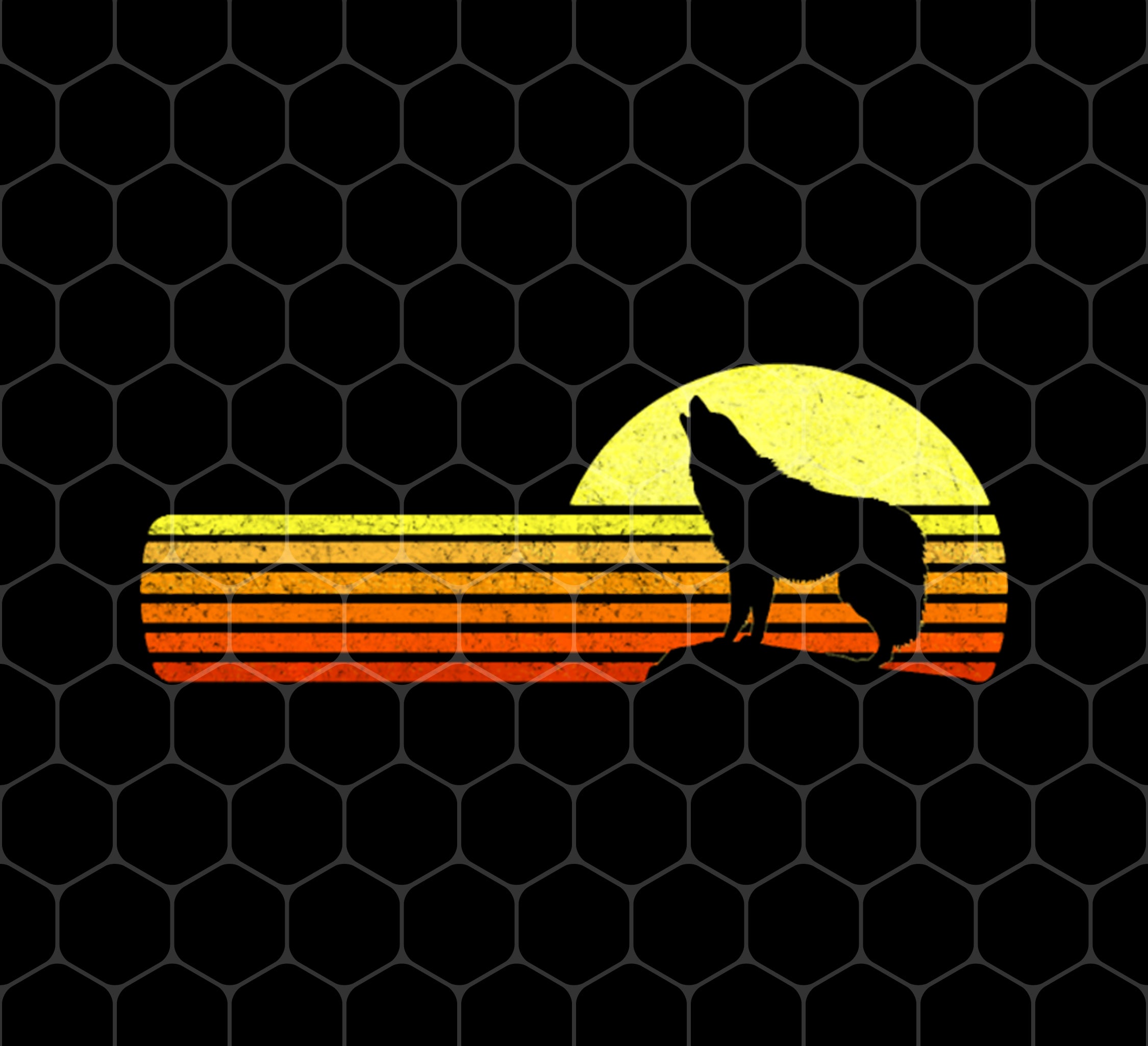 Alpha Wolf Retro, Vintage Sun, I Love Wolves, Mens Wolf, Png Printable ...