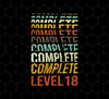 Birthday 18th Gift, 18 Years Old, Complete Level 18, Love 18th, Png Pr