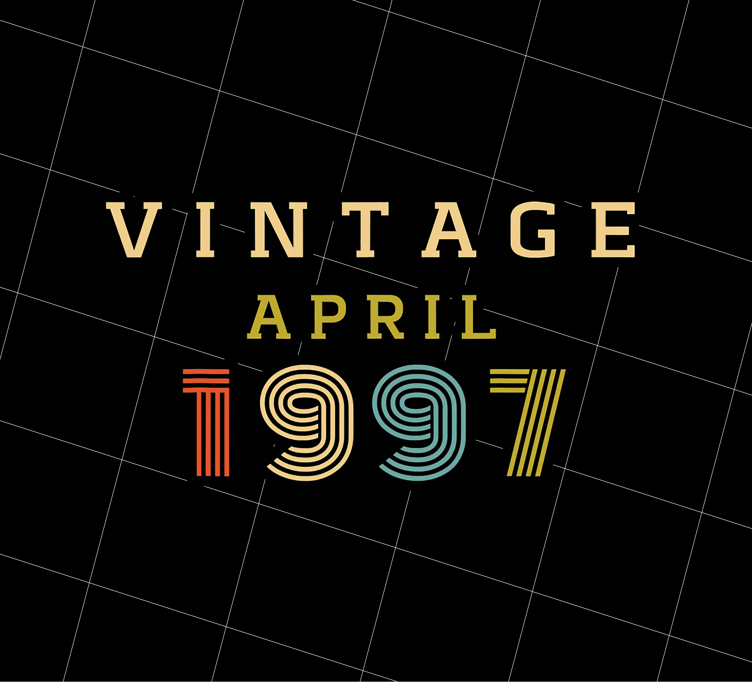 Birthday Gift 1997 Png, Vintage 1997 Design Png, Best Birthday Gift, P ...