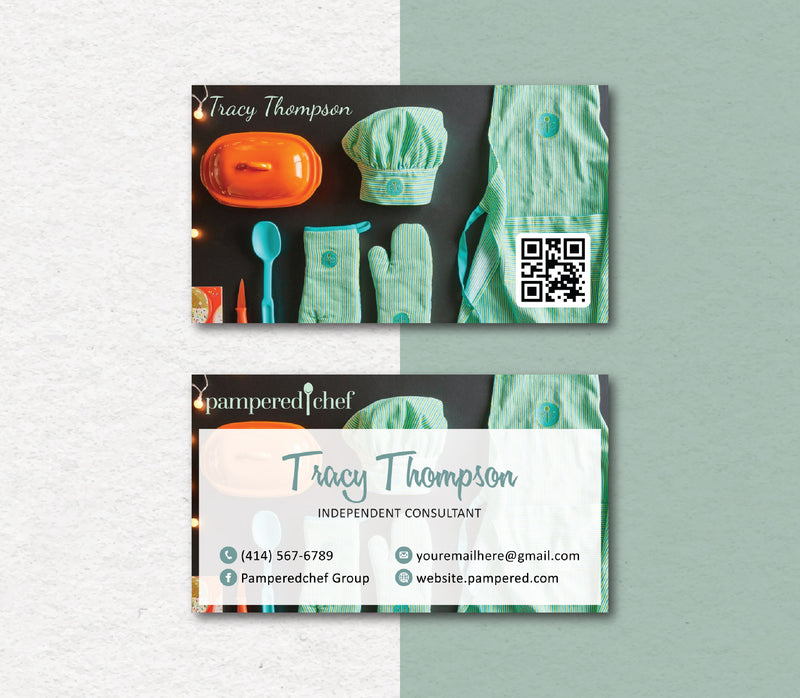 Personalized Pampered Chef Business Cards, Pampered Chef Business Card