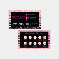Color Street Business Cards, Color Street Application Cards CL198