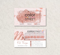 Personalized Color Street Business Card, Color Street Application Card