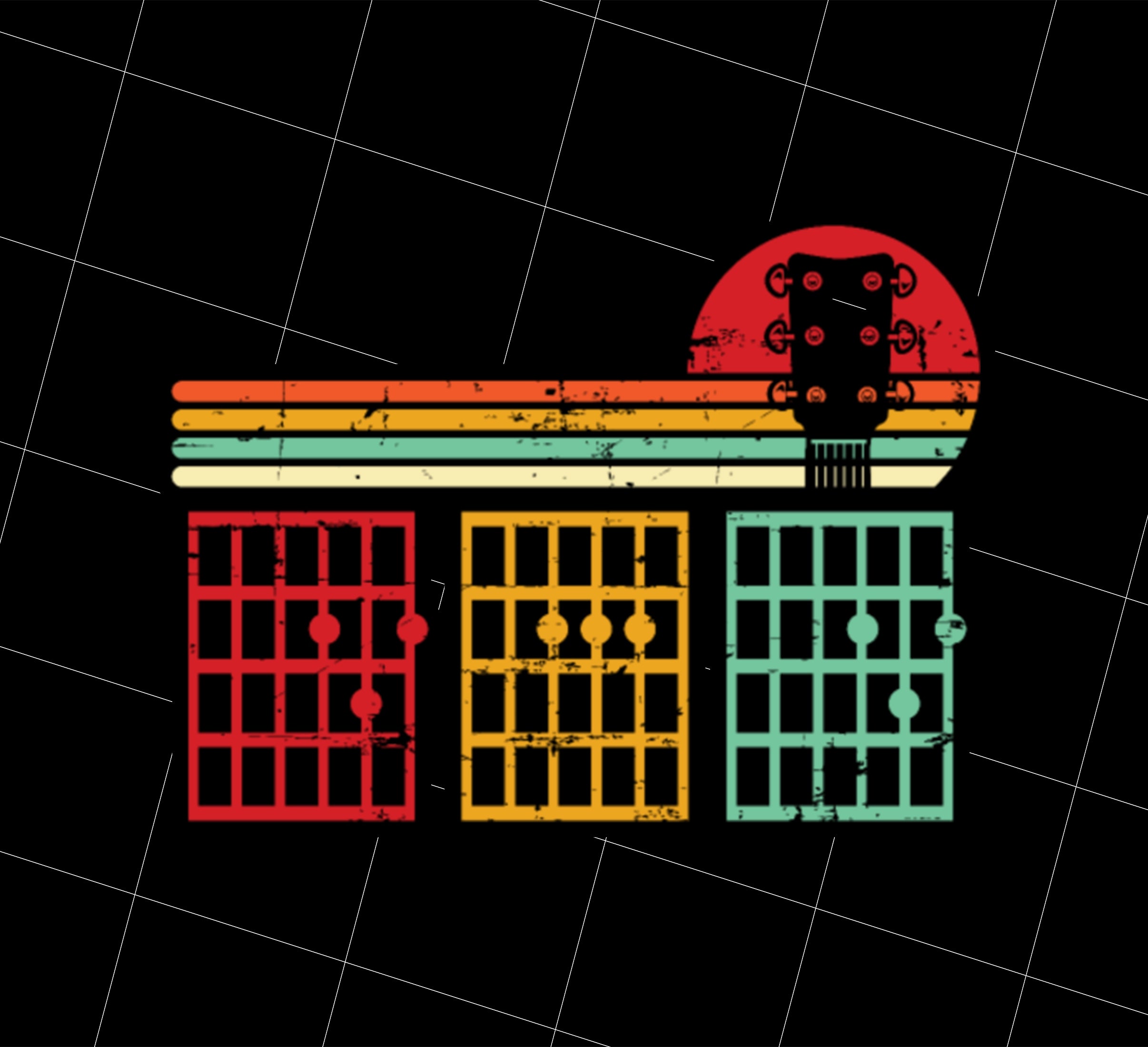 Dad Guitar Chords Png, Retro Dad Gift Png, Guitar Tab Png, Love Music ...