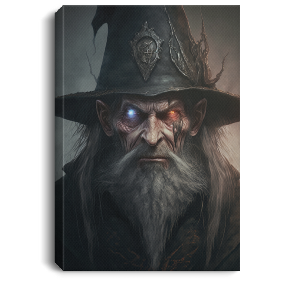 Evil Wizard With Gaunt Pale Features And Dark Eyes, Satan In The Hell ...