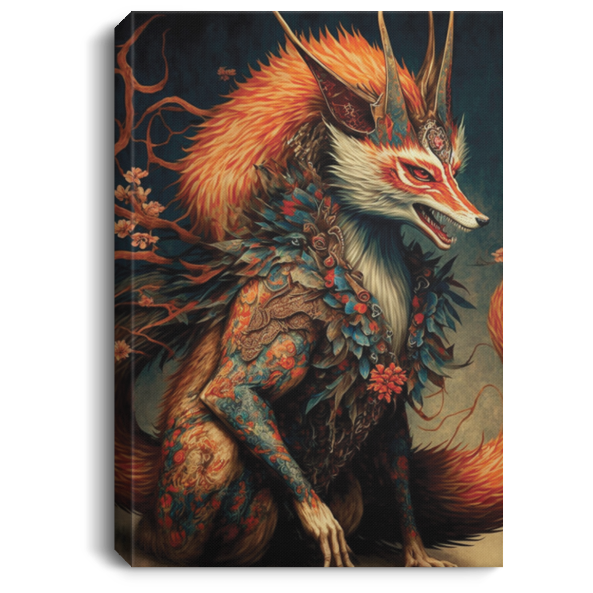 Traditional Japanese Demon Fox, Japanese Fox, Love Fox For My Live, Fo ...