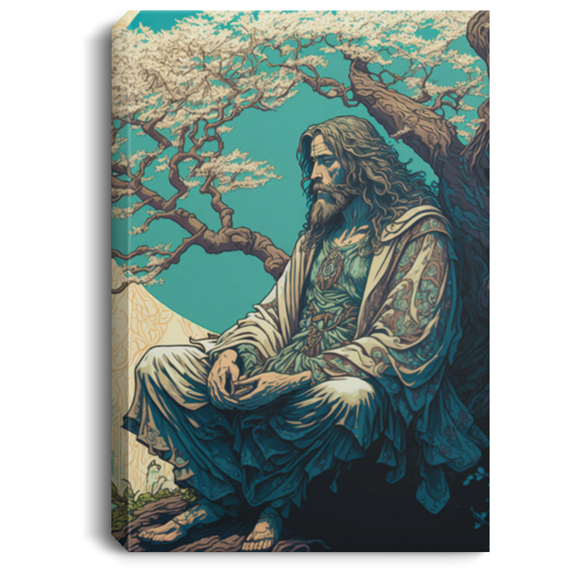 Jesus Christ Meditating Under A Tree, Jesus In My Mind, Jesus Under Th ...
