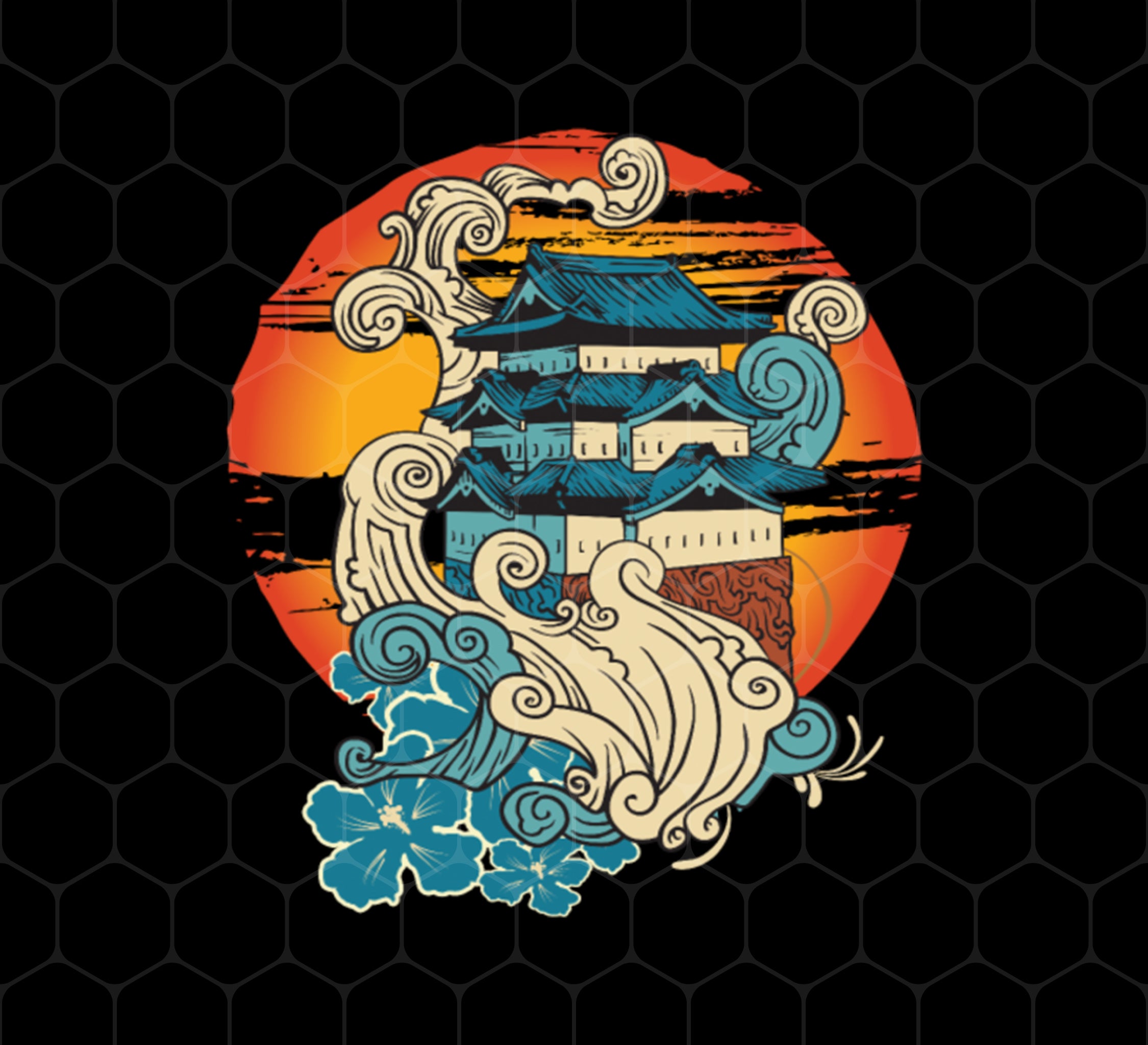 Japanese Style Png, Traditional Japanese Art Png, Abtract Building, Pn ...