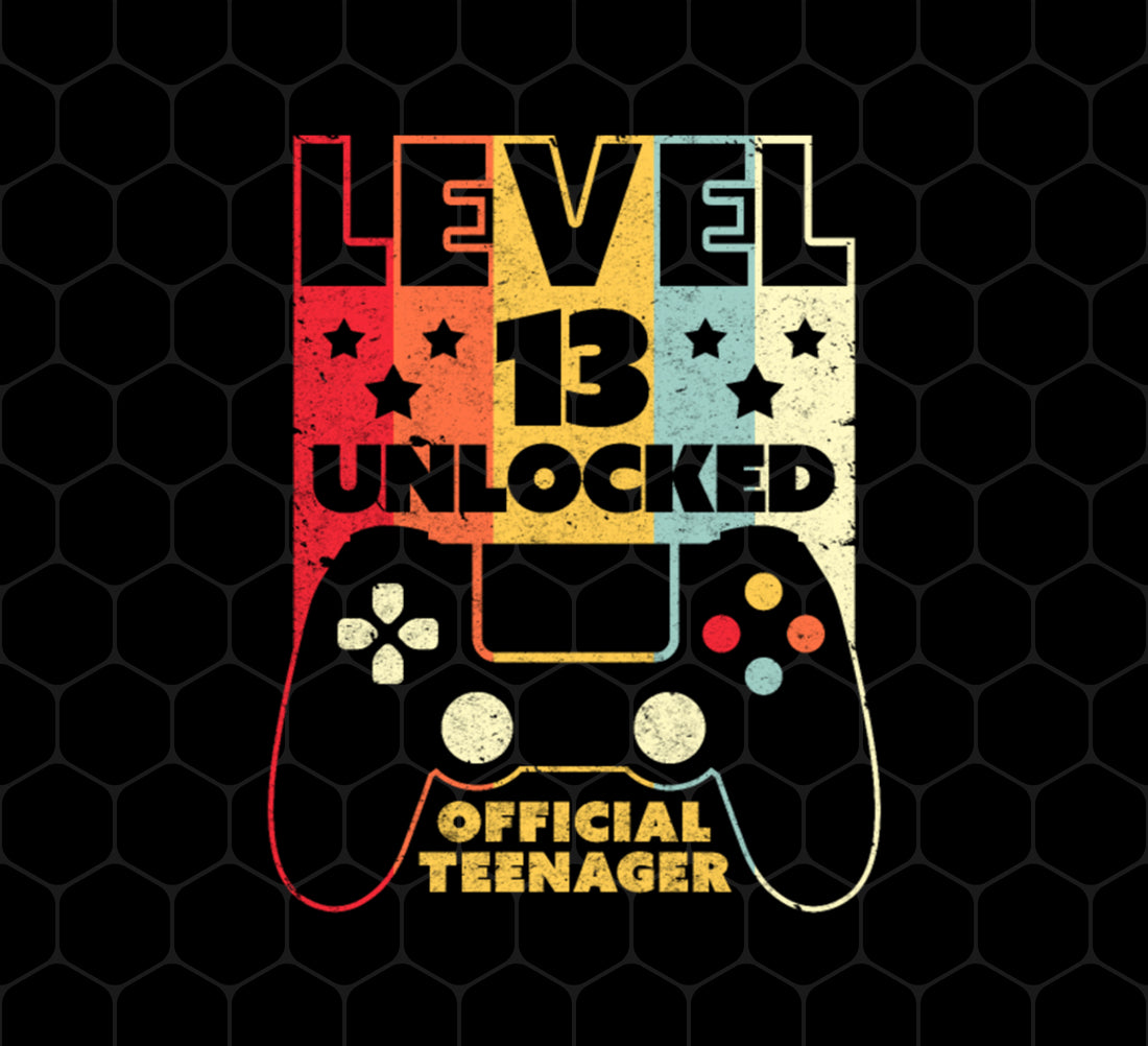 Level 13 Unlocked, Official Teenager 13th, Funny Birthday Gift, Best 1 ...