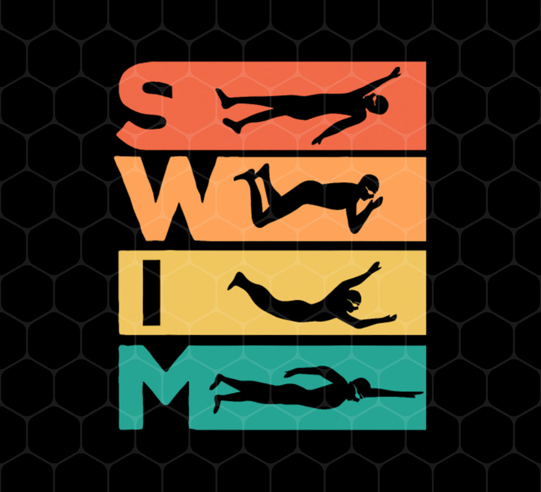 Love To Swim, Retro Swimming, Swimmer Love Gift, Best Swim Lover, Png ...