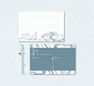 Personalized Pampered Chef Recipe Cards, Pampered Chef Business Card P