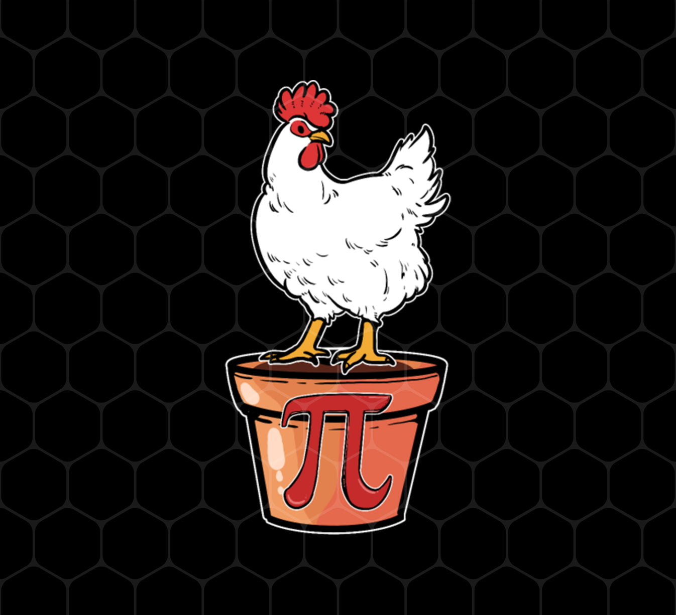 Pi Chicken, Math Teacher Gift, Mathematic Lover, Best Chicken, Png Pri ...