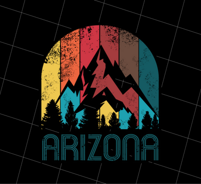 Retro Arizona, Design For Men Women And Kids Png, Gift For Who Love Ar