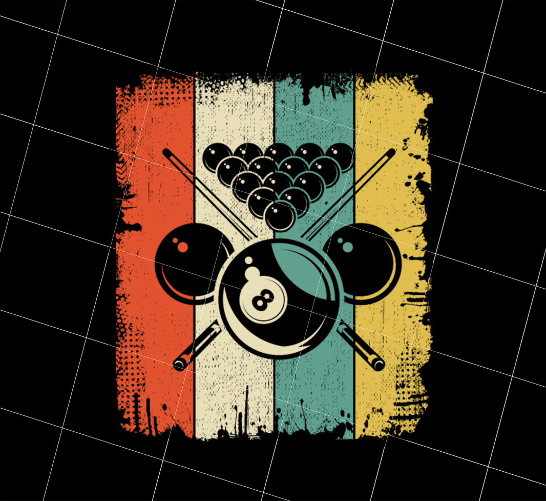 Retro Billard Fans Enthusiast Billiard Ball 8 Jokes Puns Png, Love Bil ...