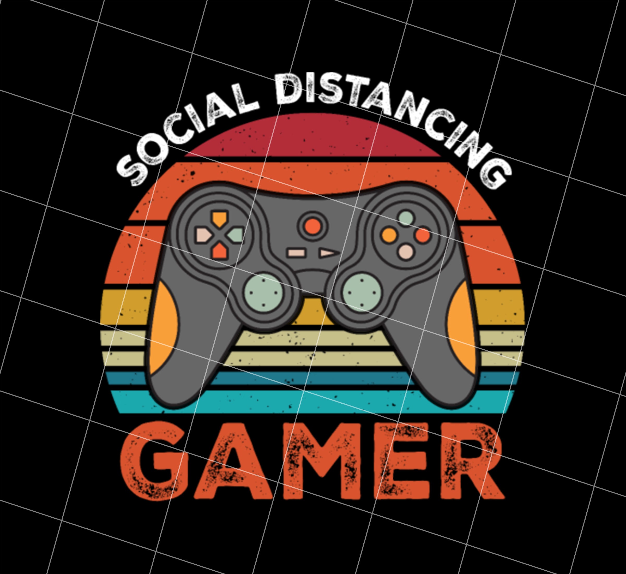 Retro Social Distancing Gamer Png, Funny Gamers Fun Gift Png, Social G ...