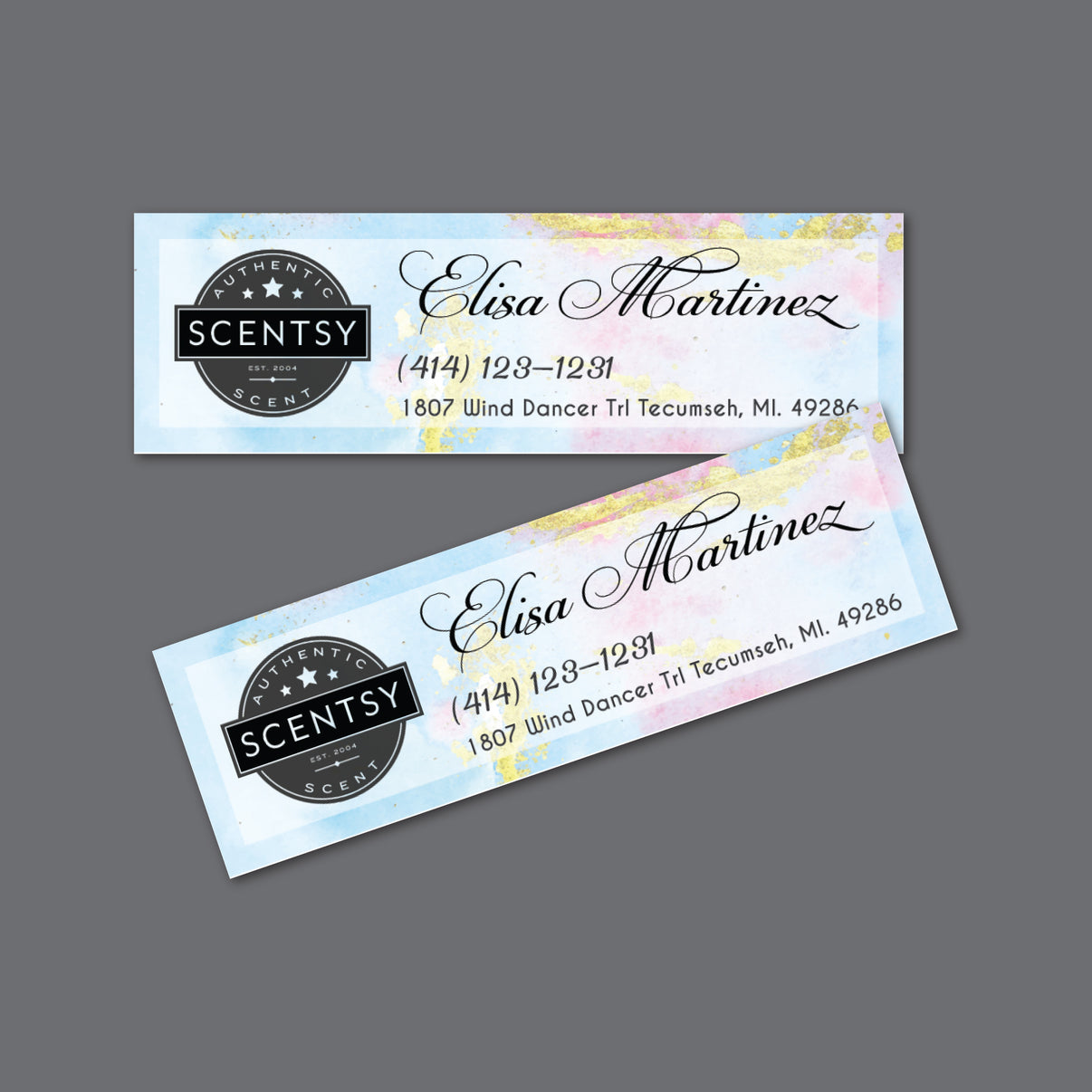 Light Blue Style Scentsy Marketing Bundle, Personalized Scentsy Full K ...