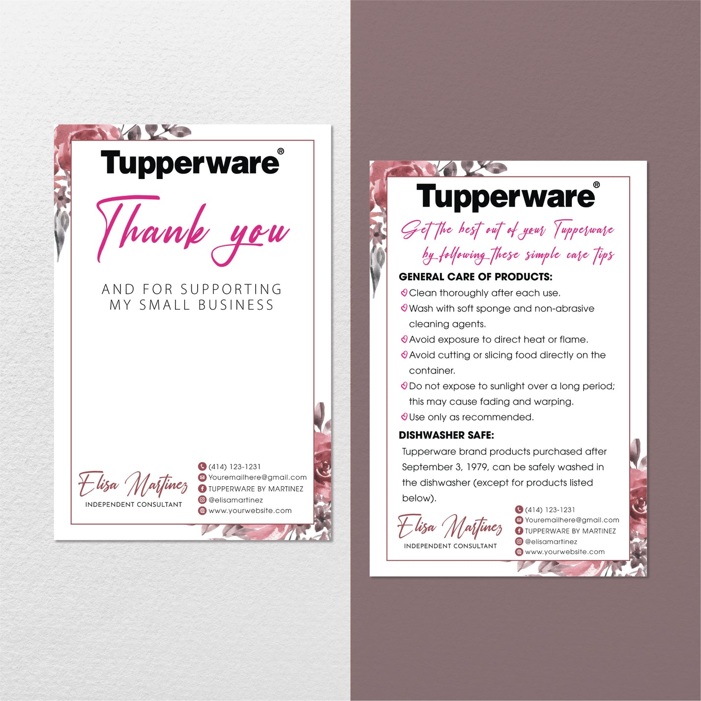 Tupperware Marketing Bundle, Personalized Tupperware Full Kit Business ...