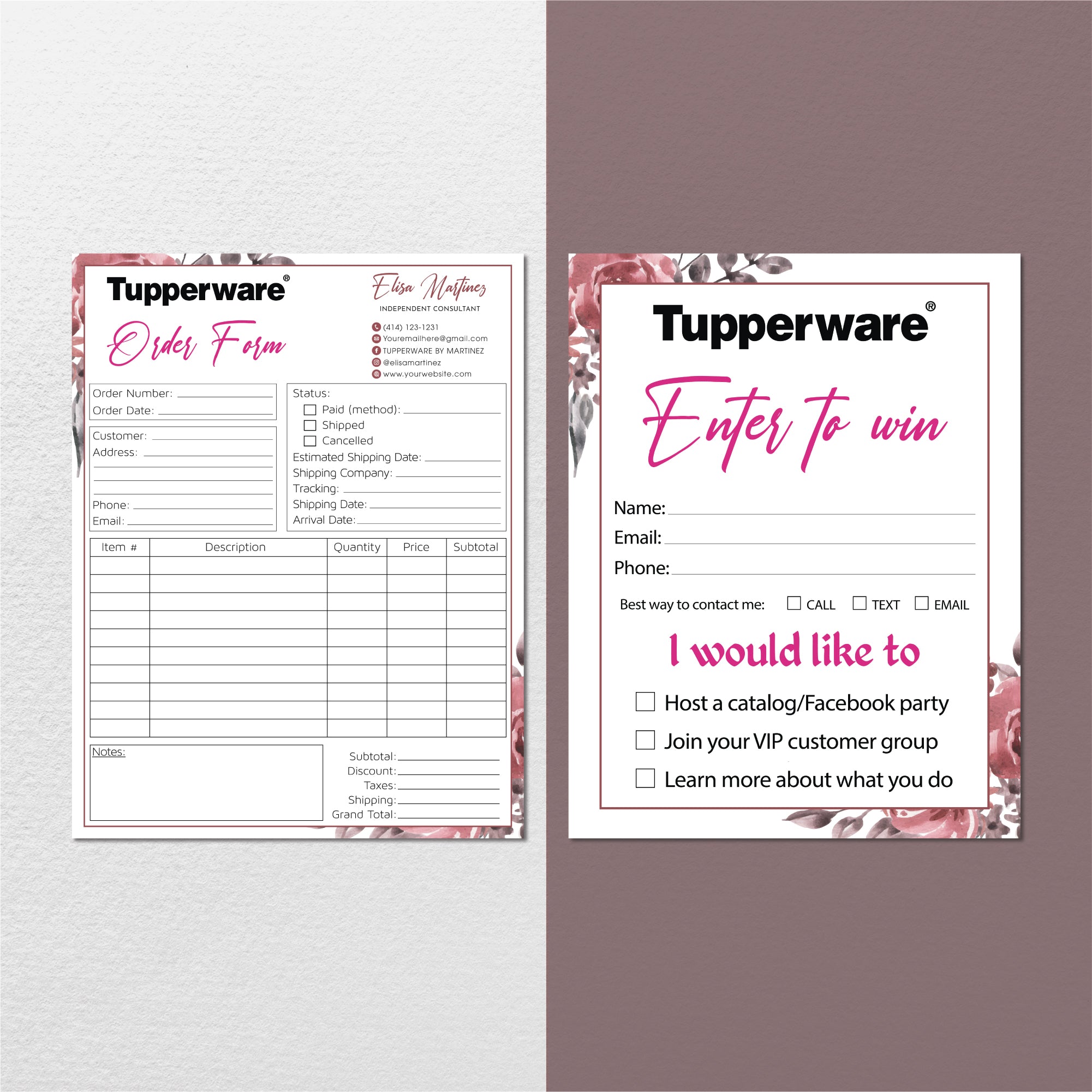 Tupperware Marketing Bundle, Personalized Tupperware Full Kit Business ...