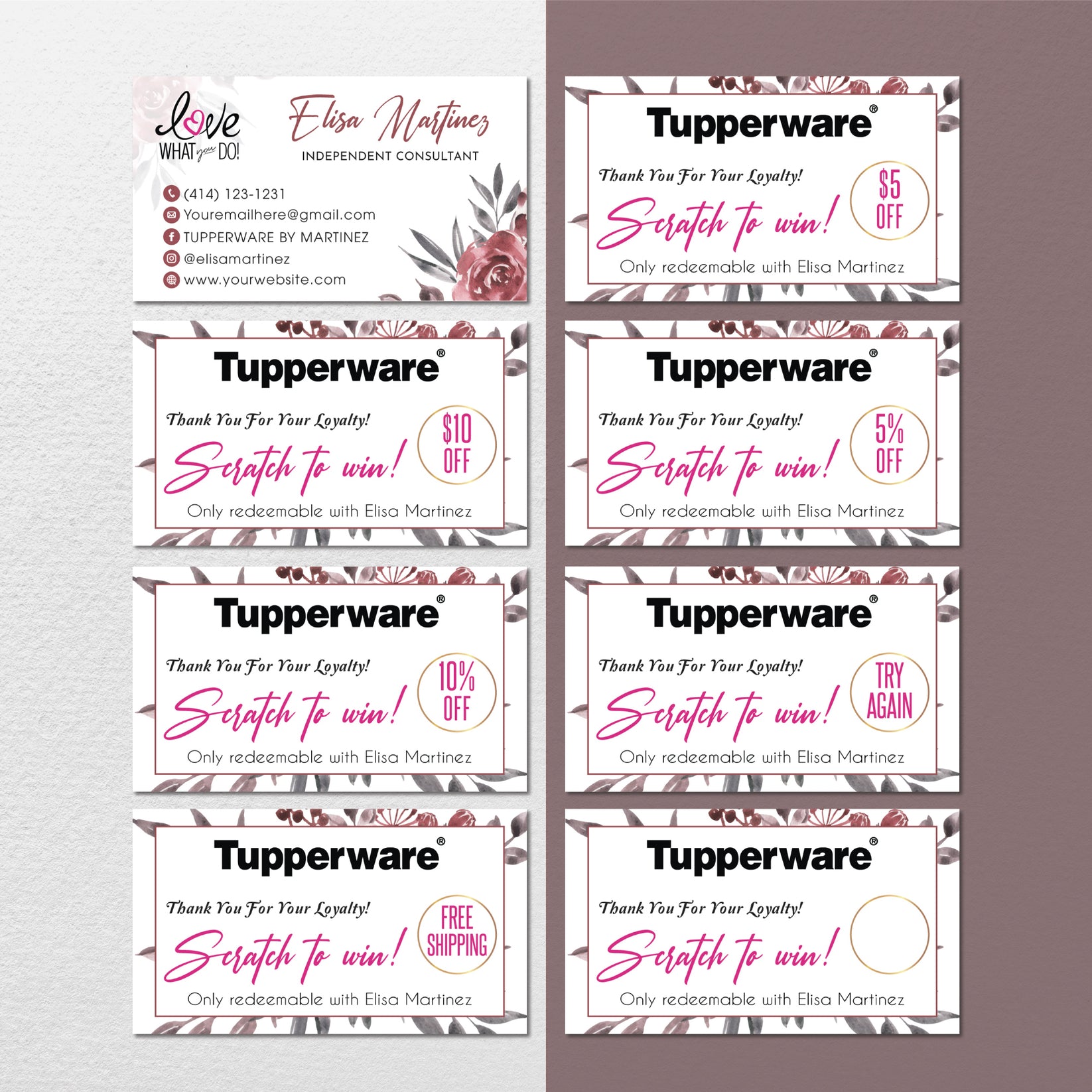 Tupperware Marketing Bundle, Personalized Tupperware Full Kit Business ...