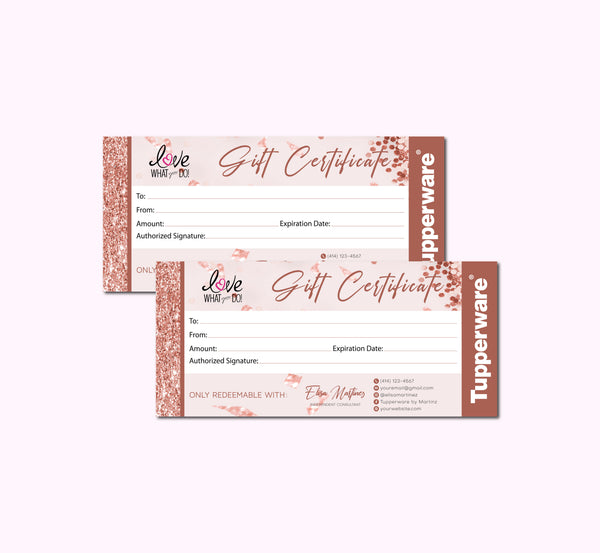 Glitter Printable Tupperware Marketing Bundle, Personalized Tupperware