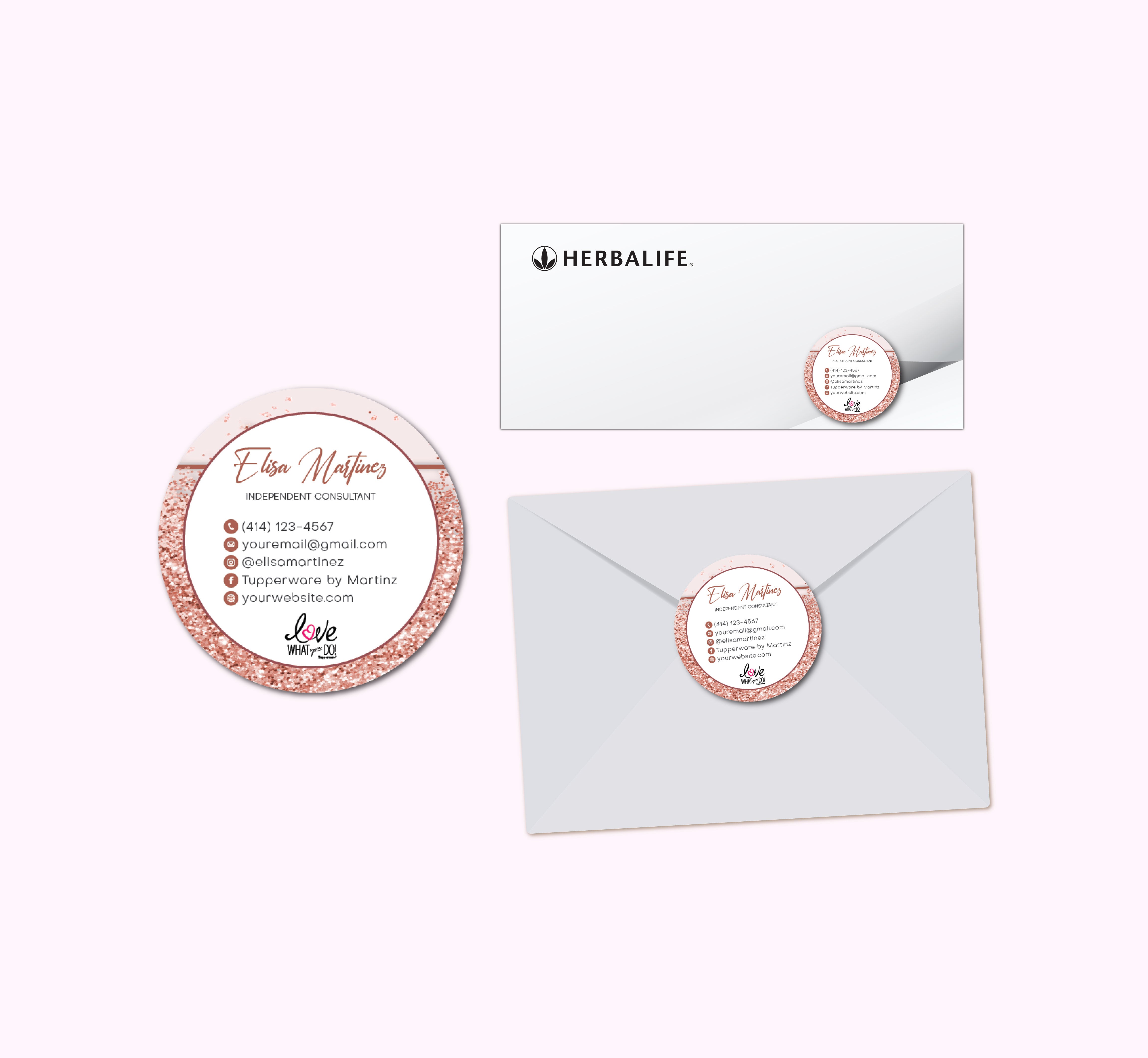 Glitter Printable Tupperware Marketing Bundle, Personalized Tupperware ...