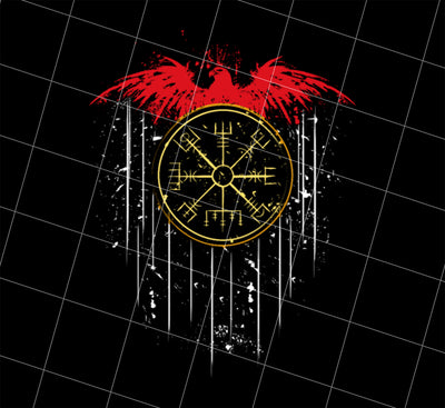 Vegvisir Runic Compass Png, Eagle Celts Vikings Png, Viking Png, Png P
