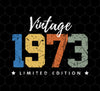 Vintage Style Png, Gift For 1973 Png, Limited Edition Png, Retro Color