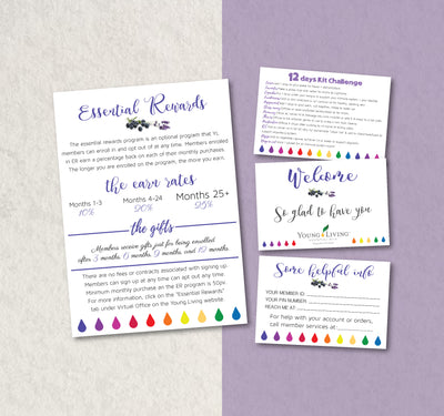 Editable Beauty Young Living Business Card, Personalized Young Living